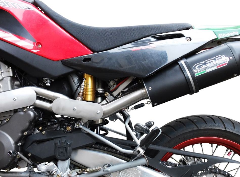 Scarico GPR compatibile con Husqvarna TE 610 E - SM 610 2007-2009, Furore Nero, Scarico semi ...