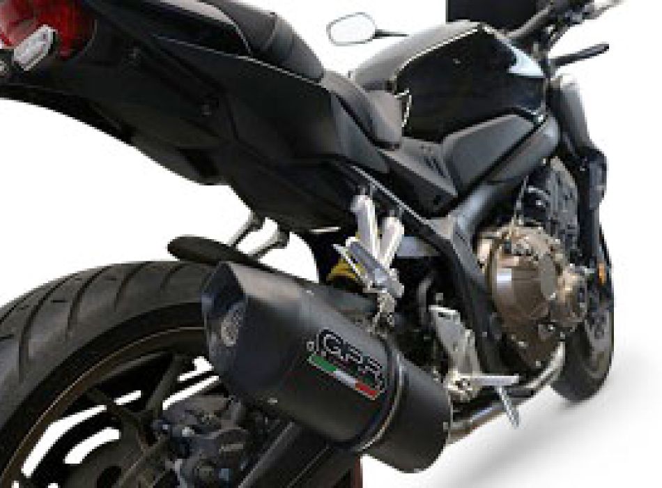 Scarico GPR compatibile con Honda Cb 650 R 2021-2023, Furore Evo4 Nero, Scarico completo ...