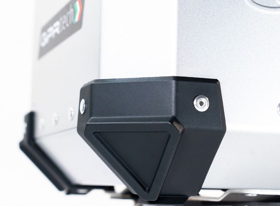 GPR TECH TOP CASE ALPI-TECH 55 LT SILVER Top case in aluminum, silver ...