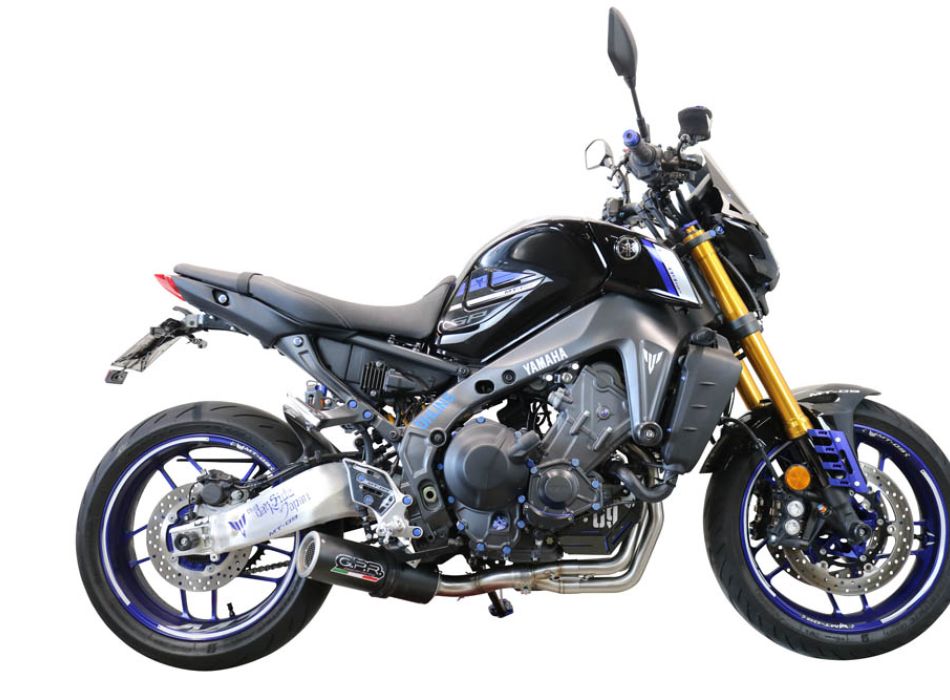 Scarico compatibile con Yamaha XSR900 2022-2024, M3 Black Titanium ...