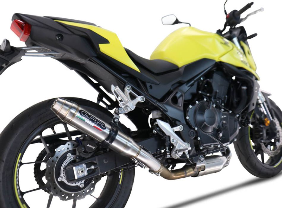 Scarico GPR compatibile con Honda CB 750 Hornet 2023-2024, Deeptone Inox, Scarico omologato ...