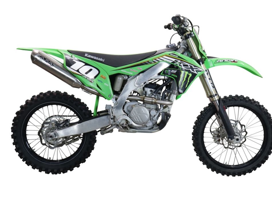 Exhaust compatible with Kawasaki KX 250 F 2017-2020, Pentacross Inox ...