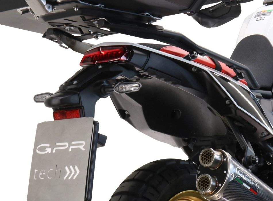 Top case in aluminum, silver color, including roof rack and specific ...