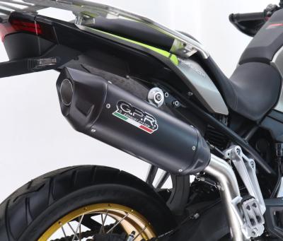 Scarico GPR compatibile con Voge 900DSX 2024-2025, Furore-X Titanio Nero, Scarico omologato ...