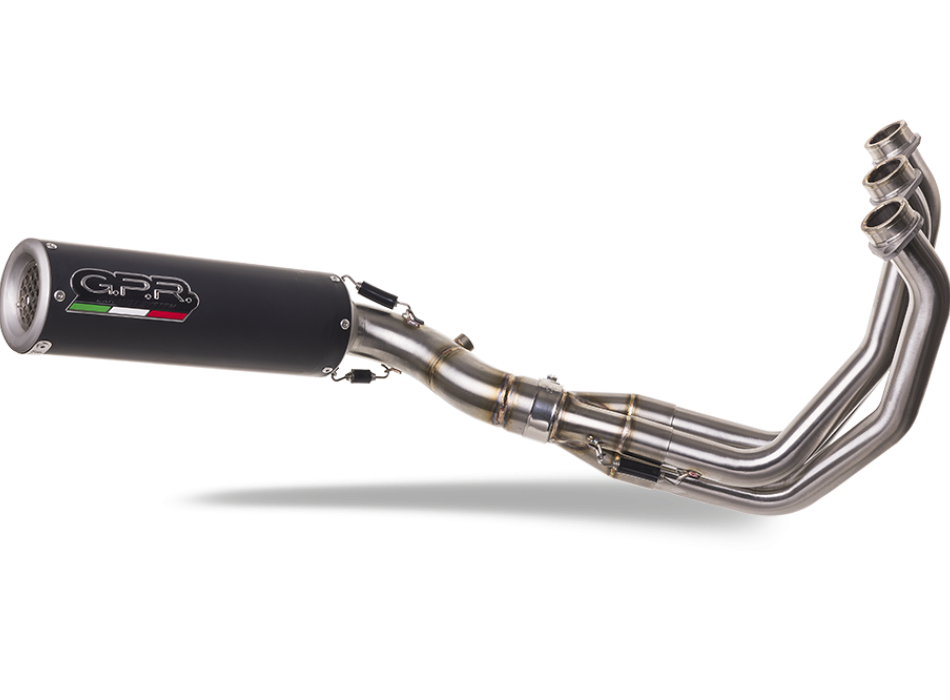 Scarico compatibile con Yamaha XSR900 2022-2024, M3 Black Titanium ...