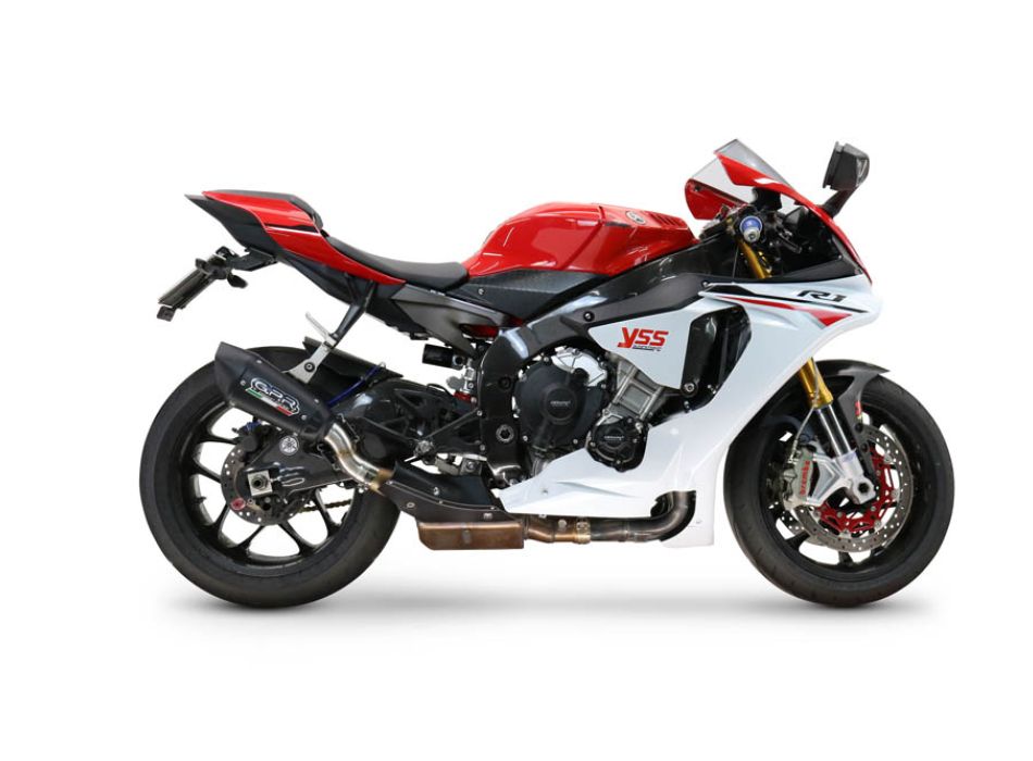 GPR exhaust compatible with Yamaha Yzf R1-R1-M 2020-2025, GP-Revo Black ...